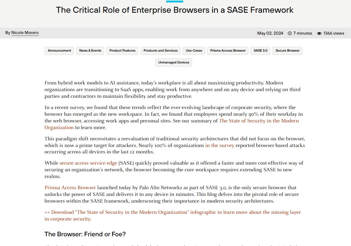 Secure Enterprise Browser Prisma Access Browser Palo Alto Networks