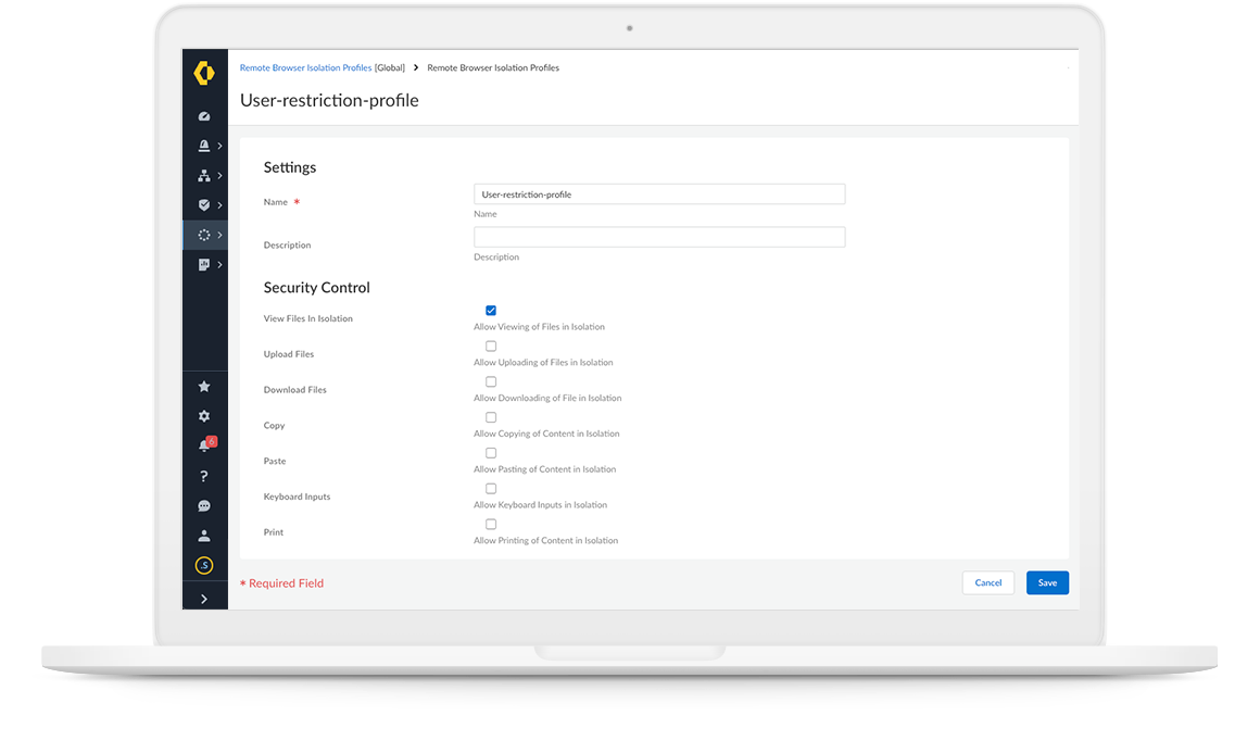 Remote Browser Isolation - Palo Alto Networks